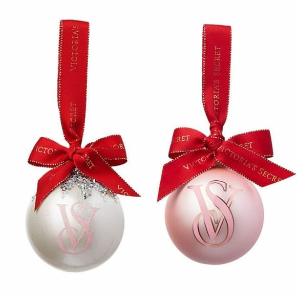Victoria's Secret | Accents | 2 Victorias Secret Ornament Ball Iconic ...